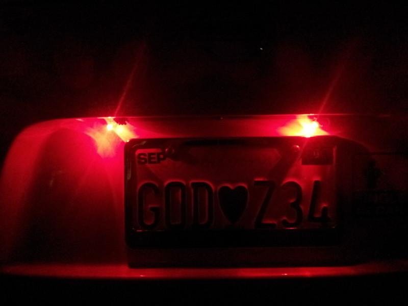 Sell TWO RED LED T10 168 921 2825 T8 SMD Interior Wedge License Plate ...