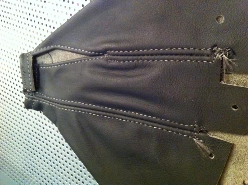 Sell Custom REAL LEATHER Gray E-Brake Shift Boot Emergency Brake Boot ...