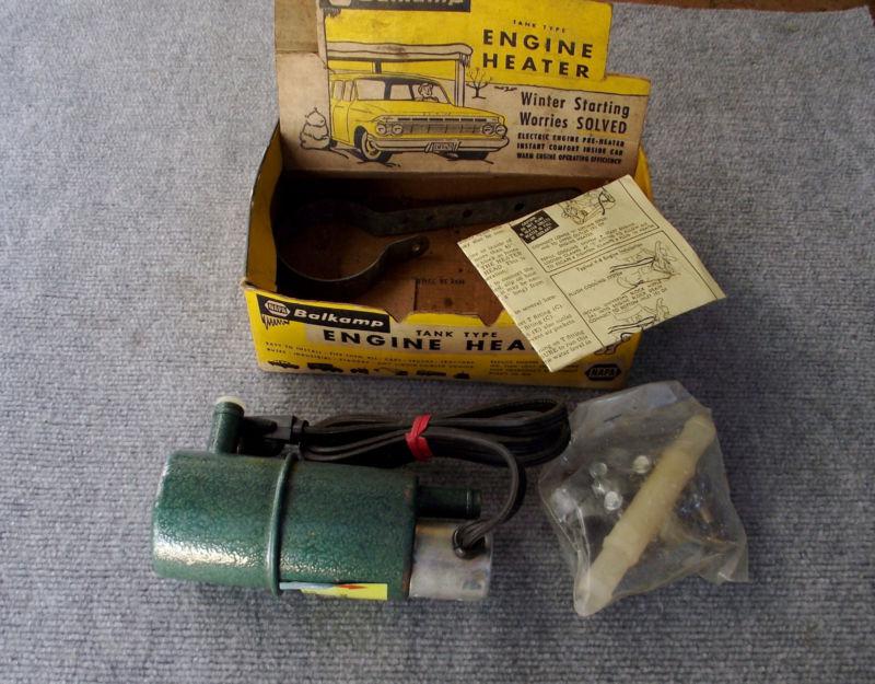 Sell Vintage (1961?) cold weather engine heater NOS! Complete! Balkamp ...