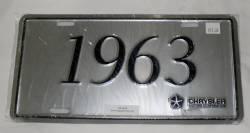 Sell NEW Mopar 1963 Model Year License Plate in Coon Valley, Wisconsin ...