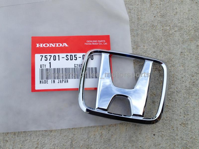 Sell New OEM Honda 97-01 Prelude Base or Type SH H22 Rear "H" Chrome ...