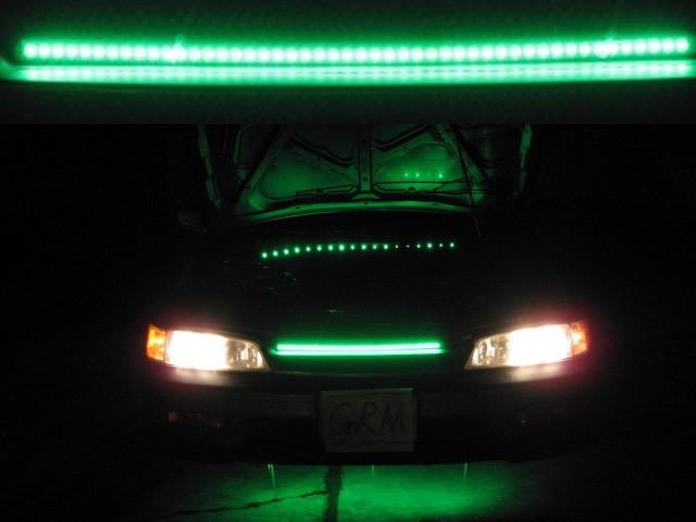 Sell Green 50CM 48LED Neon Knight Rider Car Grille Flash Strobe Scanner ...