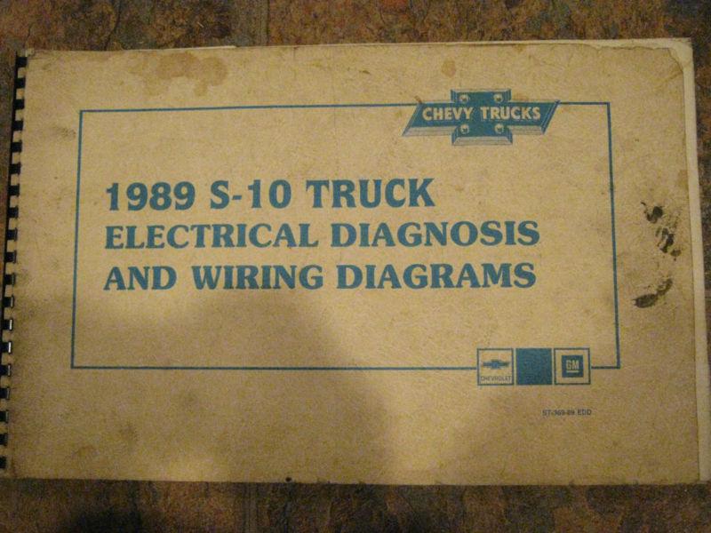 Sell 1989 Chevy S-10 Truck Electrical Diagnosis & Wiring Diagrams Original C143 in Utica ...