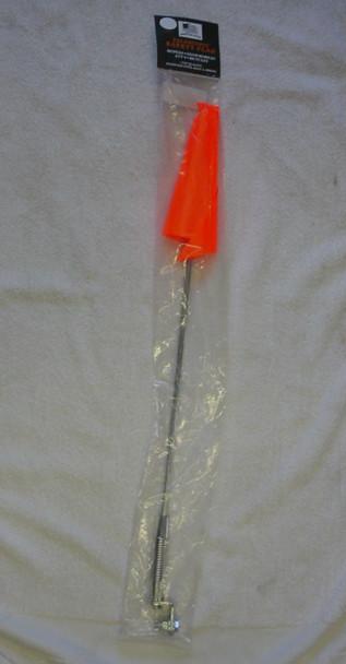 Sell 25" - 5' Telescopic Orange Spring Mount Safety Flag Moped ...