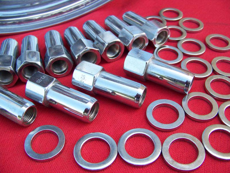 Purchase CENTER LINE LUG NUTS RACE CAR OPEN WELD CRAGAR AMERICAN FORD 9 ...