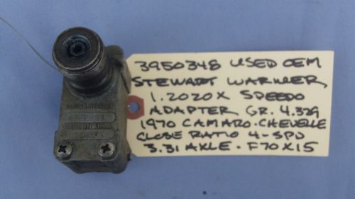 Purchase 3950348 Stewart Warner Speedometer Adapter Camaro Chevelle w ...