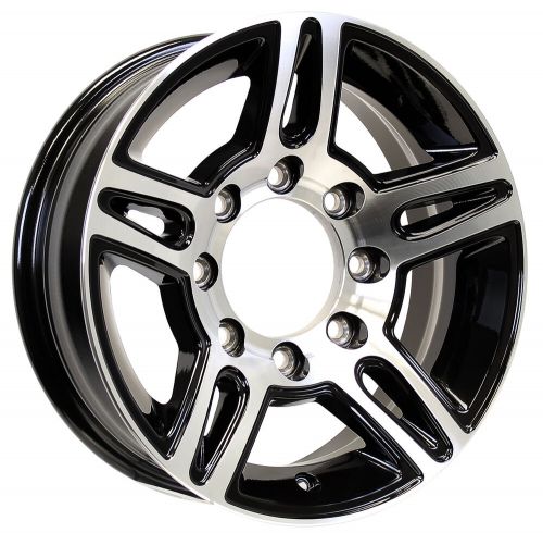 Purchase Aluminum Trailer Wheel 16X6 16 Inch Rim Black and Machined 8 ...
