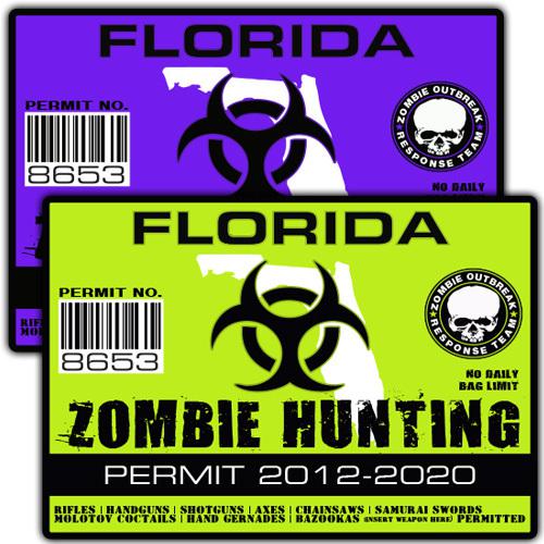 Purchase Florida Zombie Outbreak Response Team Decal Zombie Hunting ...