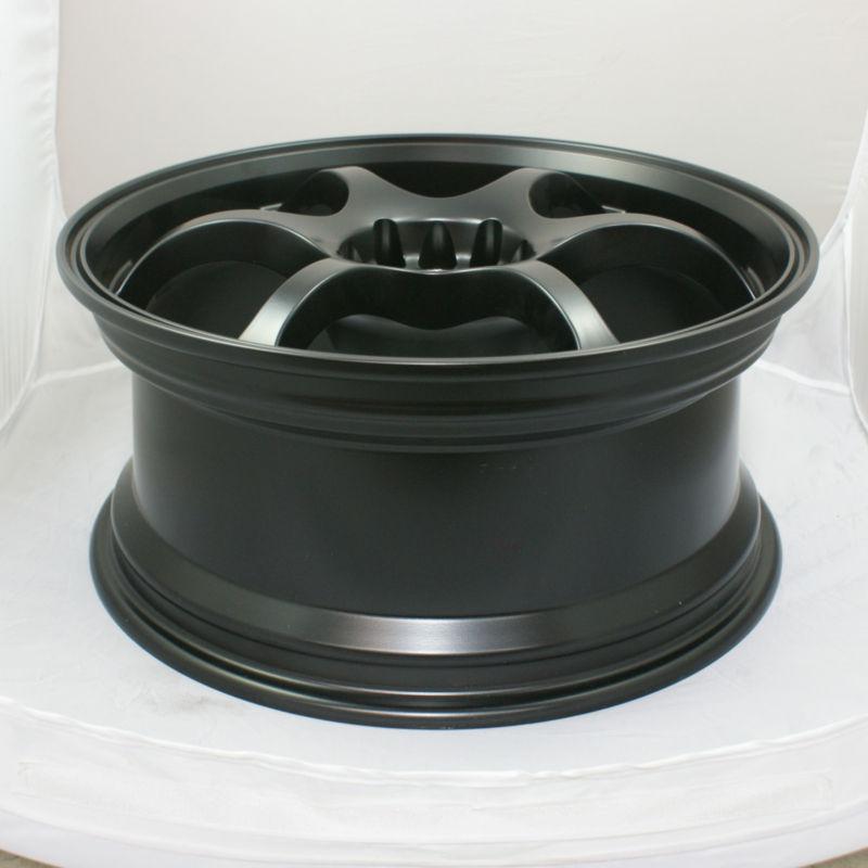 Purchase 18" rims 18x8 matte black finish wheels 5x100 5x114.3 +35mm ...