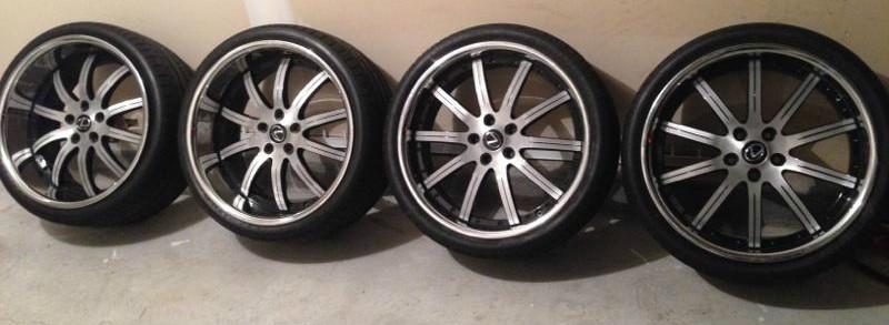 Purchase CUSTOM PAINTED BLACK RIVETS 20 inch Roderick RW3 Wheels Rims ...
