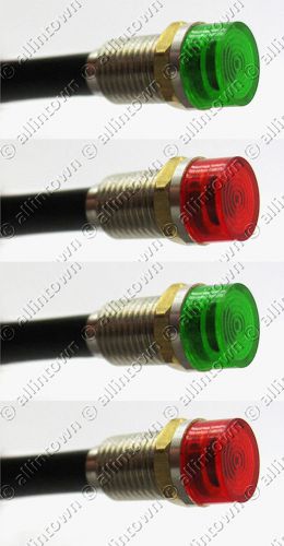 Buy LED 12v Red Green Indicator Lights pilot dash signal toggle warning ...