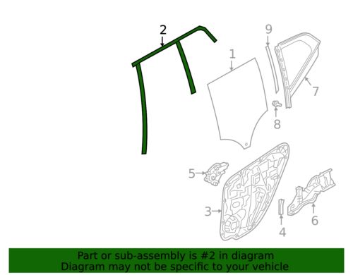 Buy Genuine Volvo Run Channel 32237974 in Doylestown, Pennsylvania ...