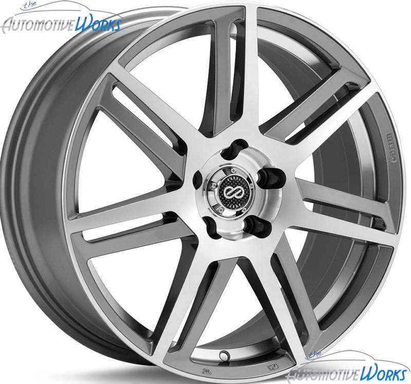 Buy 18x8 Enkei Aletta 5x112 +35mm Silver Machined Rims Wheels Inch 18 ...