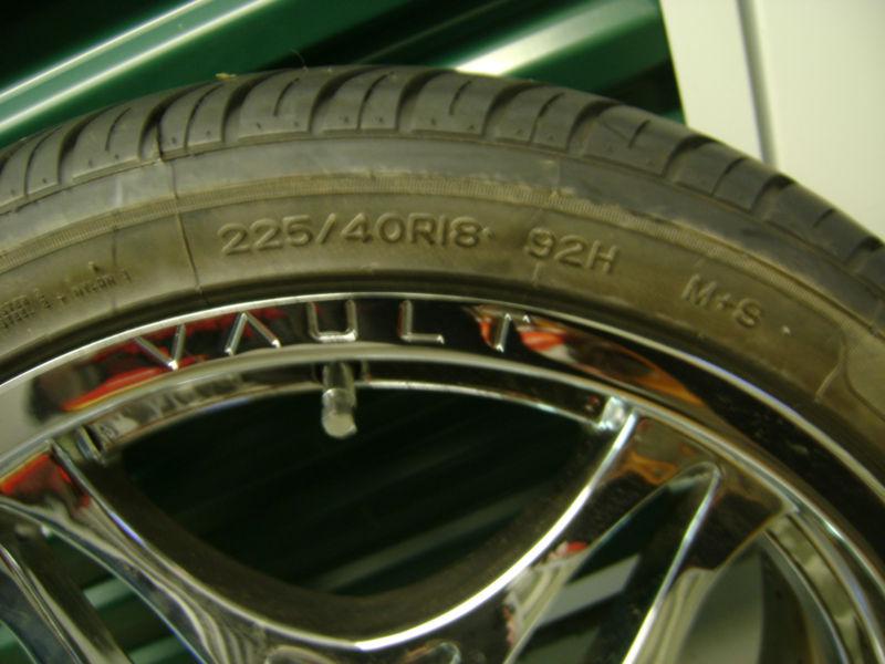 Buy 4 LIKE NEW VAULT 18 INCH CHROME STAR WHEELS WITH TIRES in ...
