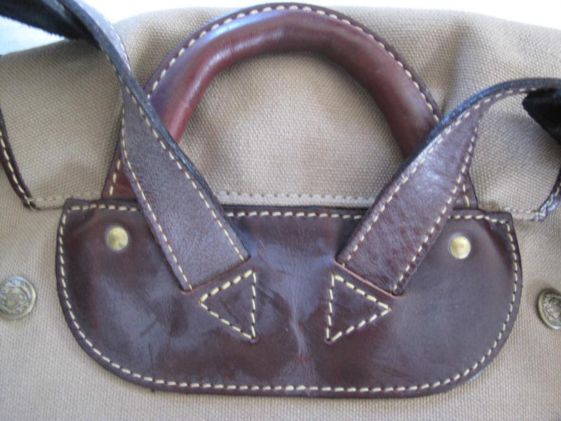 Buy NEW LAND ROVER Canvas Leather Strap & Trim BACKPACK Outdoor ...