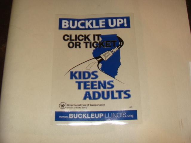 Buy POLICE DARE BUMPER STICKER BUCKLE UP CLICK IT OR TICKET 3 STICKERS ...