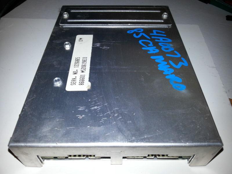 Find 85 CAMARO ECM SERVICE ID # 1226865 PROM# CPM GAURANTEED TESTED ...