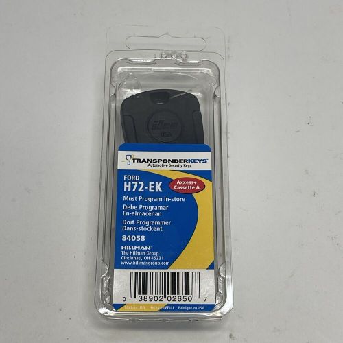 Find Hillman Black Transponder Steel Automotive Key Blank Ford ...