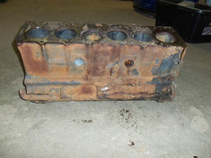 Find 50 51 CHEVY 235 ENGINE MOTOR CYLINDER BLOCK 6CYL 6 CYL 3692703 ...