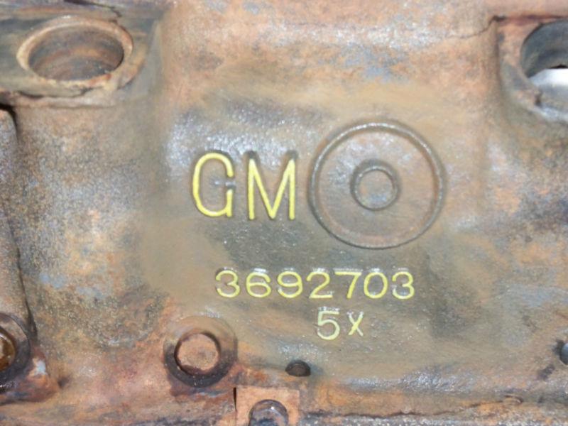 Find 50 51 CHEVY 235 ENGINE MOTOR CYLINDER BLOCK 6CYL 6 CYL 3692703 ...