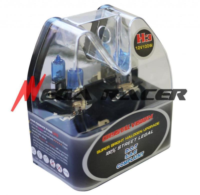 Find M Box H3 100W Super White Halogen Pair Head 2Pc Bulb #hm1 For Fog ...