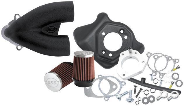Find S&S Single Bore Intake Runner Kit Black Harley FLHRSE4 CVO Road ...