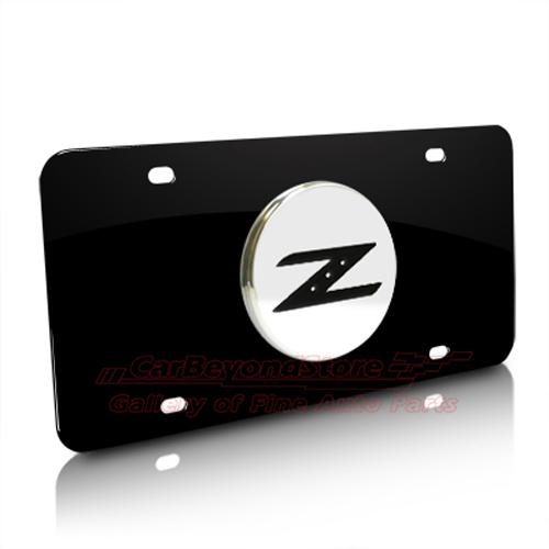 Find Nissan 350Z Z Logo Black Metal License Plate, Lifetime Warranty ...