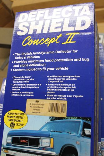 Sell Deflecta-Shield Concept II Smoke 21-2058ZC (84-90) Jeep Comanche ...