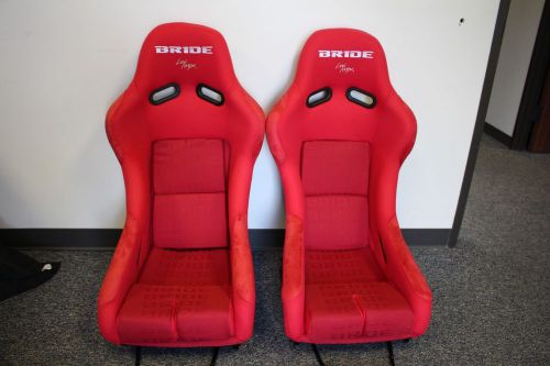 Sell BRIDE VIOS 3 III v2 RED Gradation Pair Low Max Bucket Racing Seat ...