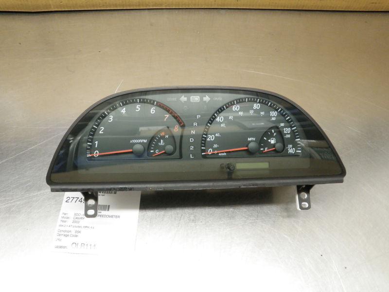 Sell 02 03 TOYOTA CAMRY Speedometer OEM 0801596 in Pittsburgh ...