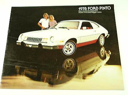 Sell 1978 78 Ford PINTO BROCHURE Runabout Sedan Rallye Pony in ...