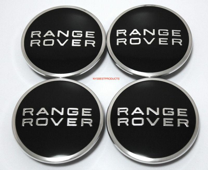 Purchase RANGE ROVER GLOSS BLACK WHEEL CENTER CAPS - BRAND NEW - 63mm ...