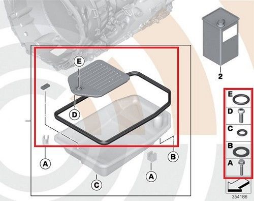 Purchase BMW Genuine Automatic Transmission Fluid Filter Kit E36 ...