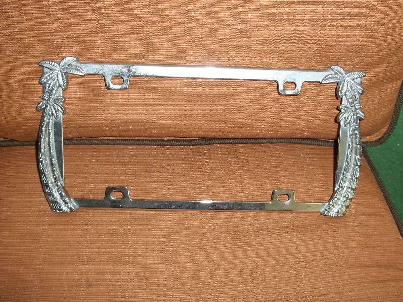 Purchase Chrome Palm Tree License Plate Frame in Pensacola, Florida, US ...