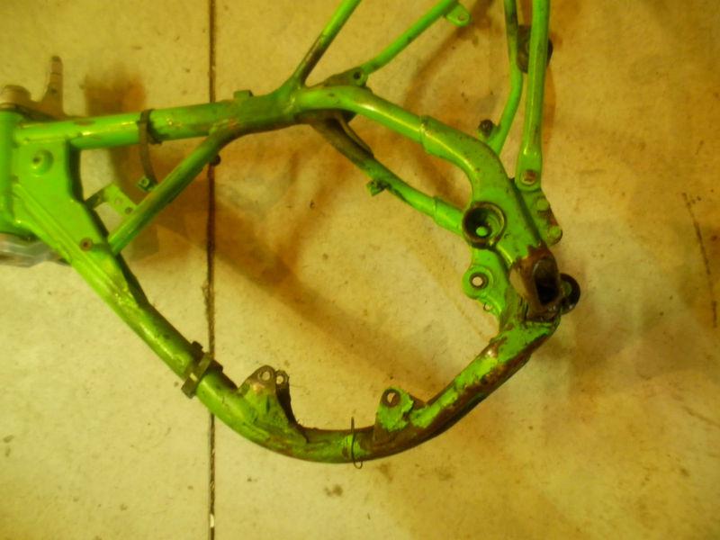 Purchase KAWASAKI KX80 FRAME BODY & TRIPLE TREE KX 80 1988 1989 1990 ...