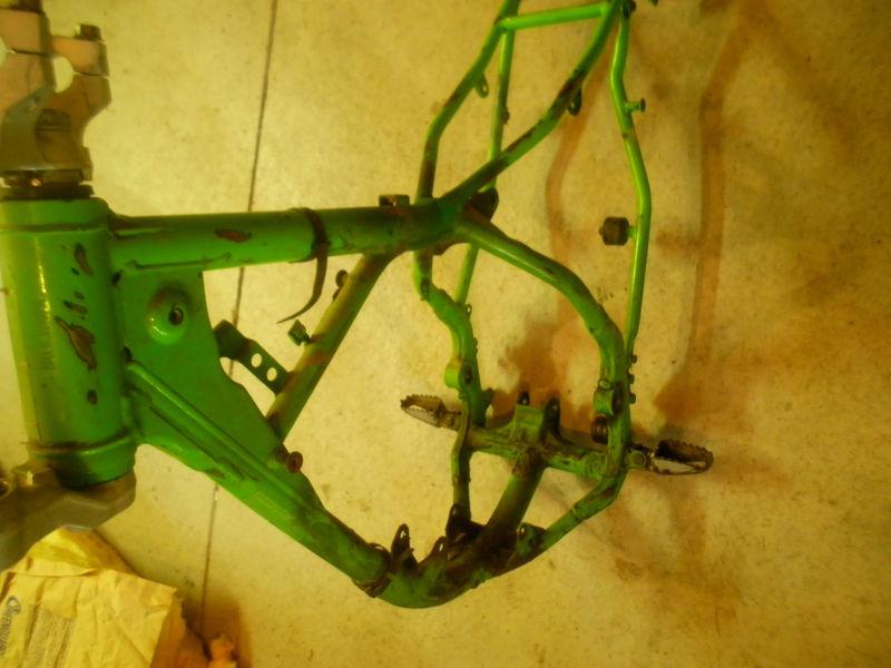 Purchase KAWASAKI KX80 FRAME BODY & TRIPLE TREE KX 80 1988 1989 1990 ...