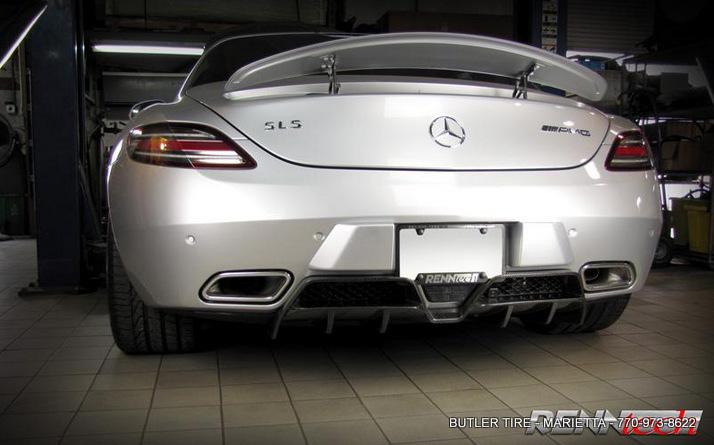 Purchase Renntech Mercedes Benz SLS AMG Rear Carbon Fiber Diffuser Sku ...
