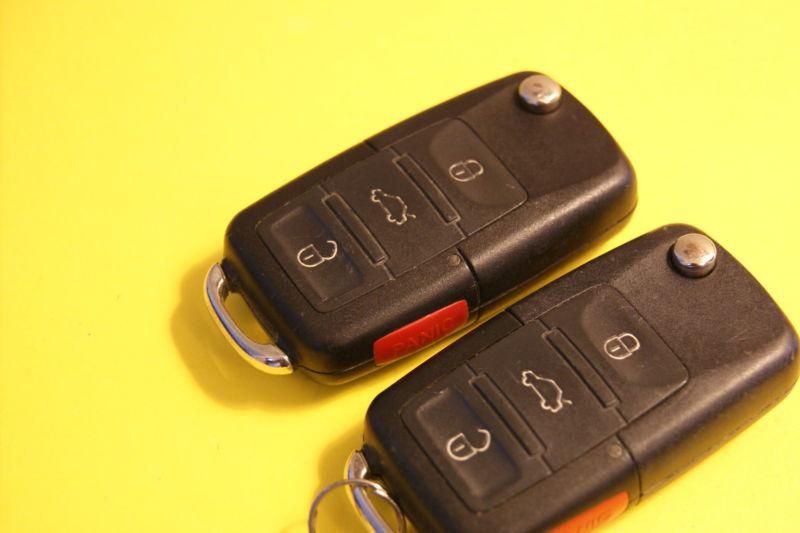 Purchase LOT OF 2 VW FLIP KEY KEYLESS REMOTES NBG92596263 in Chadds ...