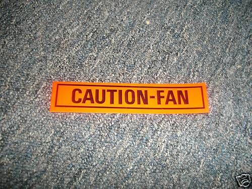 Buy 1969 1970 1971 72 FORD MUSTANG TORINO CAUTION FAN DECAL in ...