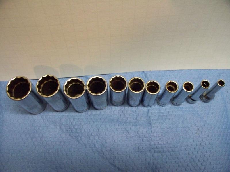 Buy Snap on 3/8 deep 12 point socket set SAE 11 piece in Buffalo, New ...
