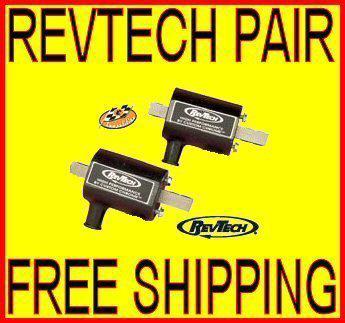 Buy REVTECH 3.0 OHM SINGLE FIRE COILS SET HARLEY CHOPPER BOBBER SOFTAIL ...