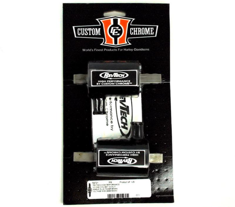 Buy REVTECH 3.0 OHM SINGLE FIRE COILS SET HARLEY CHOPPER BOBBER SOFTAIL ...