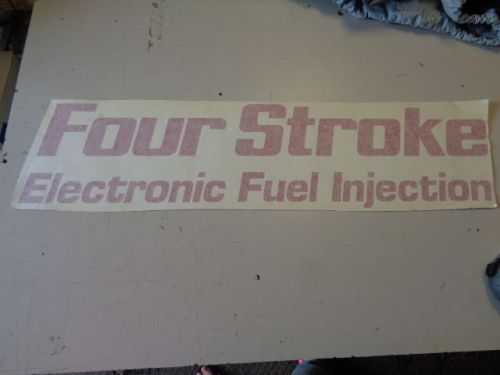 Buy FOUR STROKE ELECTRONIC FUEL INJECTION DECAL RED 33 3/8" X 8 1/2 ...