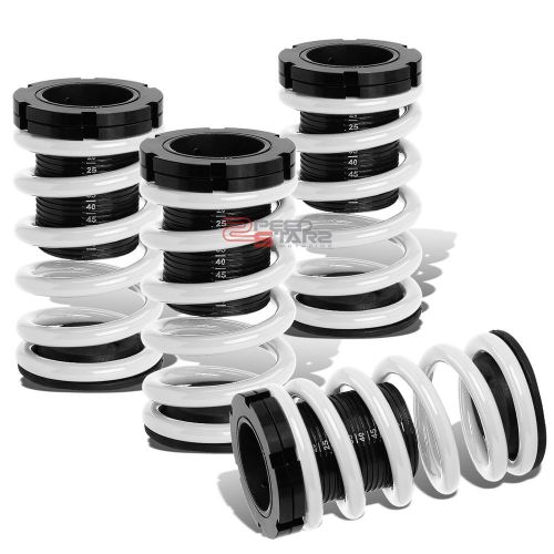 Buy LOWERING SUSPENSION ADJUSTABLE COILOVER+WHITE COIL SPRING FOR 01-05 ...
