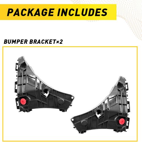 Buy Pair Front Bumper Bracket Black For 2014-2021 Toyota Tundra 52116 ...