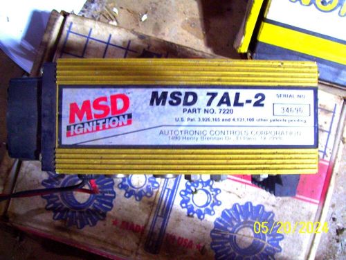 Buy MSD 7220 7AL-2 CD Ignition Box, Analog, W/Limiter w rpm chips in ...