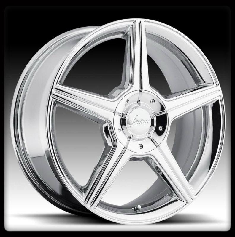 Buy 17" X 7" VISION 168 AUTOBAHN CHROME 17 INCH 5X115 IMPALA LUMINA ...