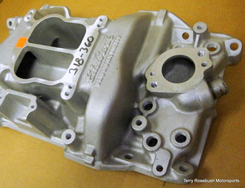 Buy Edelbrock USED #2176 Performer Intake, Mopar 273-360ci, Dual Plane ...