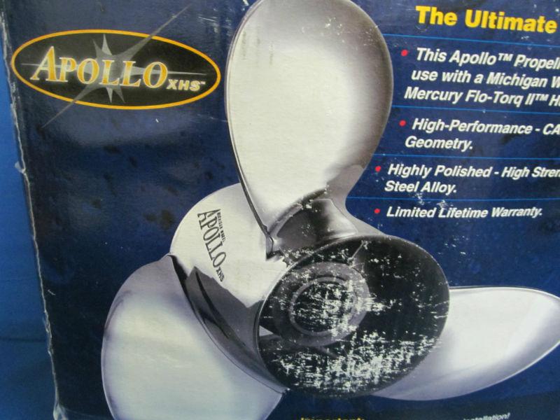 Find USED MERCURY 15.5 x 17p APOLLO XHS 3-BLADE STAINLESS STEEL ...