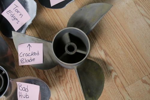 Find Damaged Marine Boat Prop Lot For Repair Mercury Stainless Steel ...